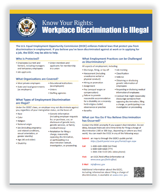 EEOC releases updated poster EEOC releases updated poster
